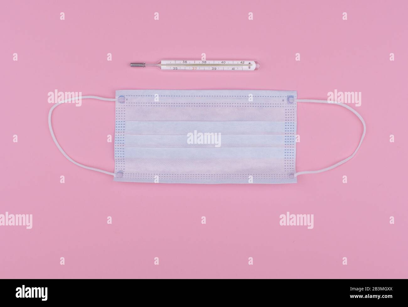 Disposable medical blue mask, personal protective equipment with ...