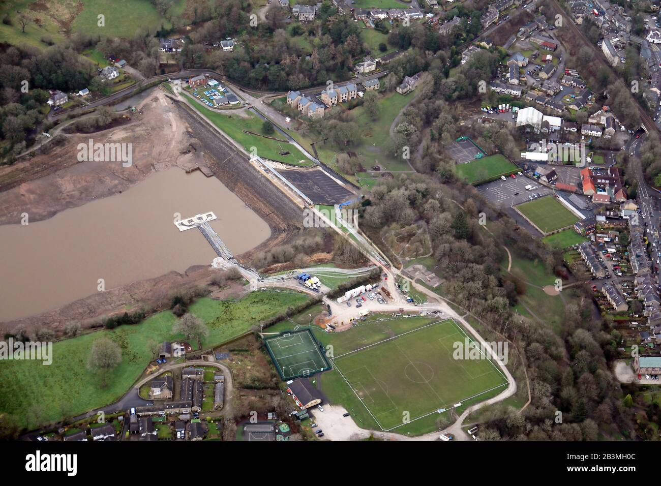 Aerial drone flying under bridge hi-res stock photography and images ...