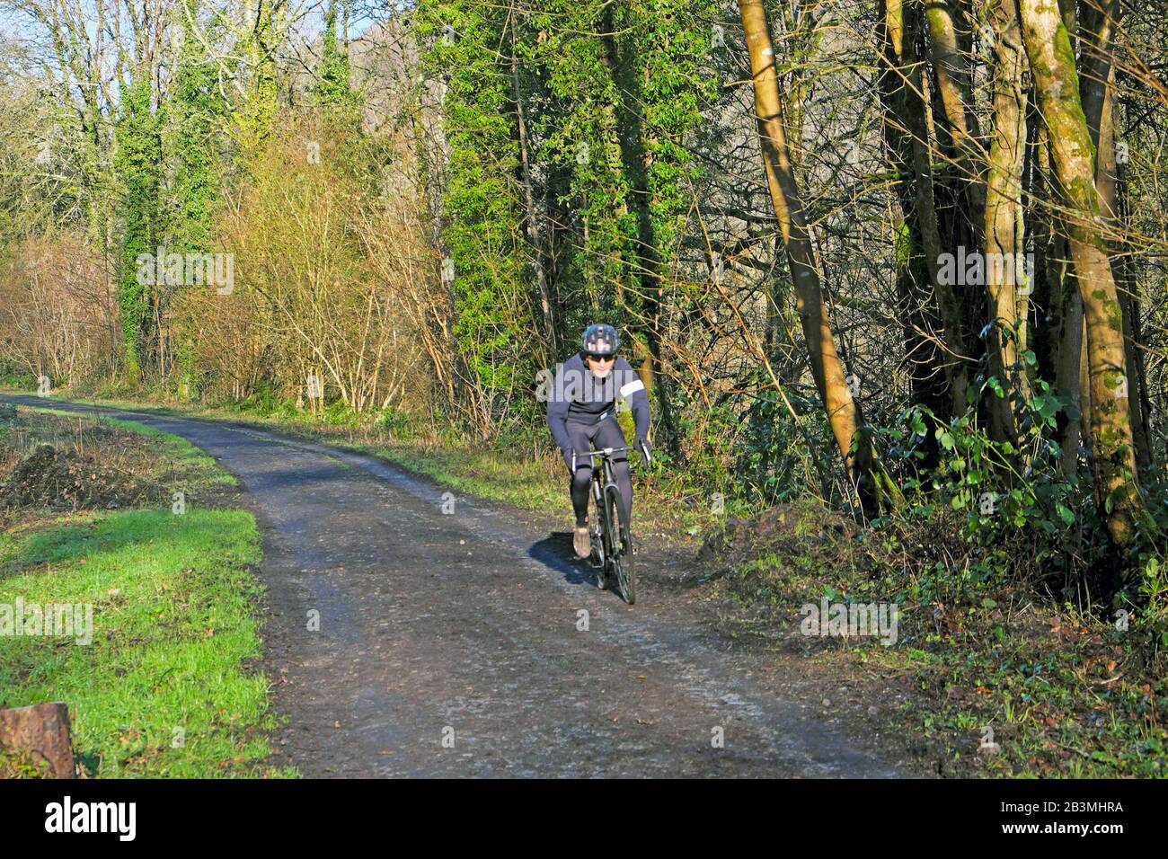 Back View Man Bike High Resolution Stock Photography and Images - Alamy