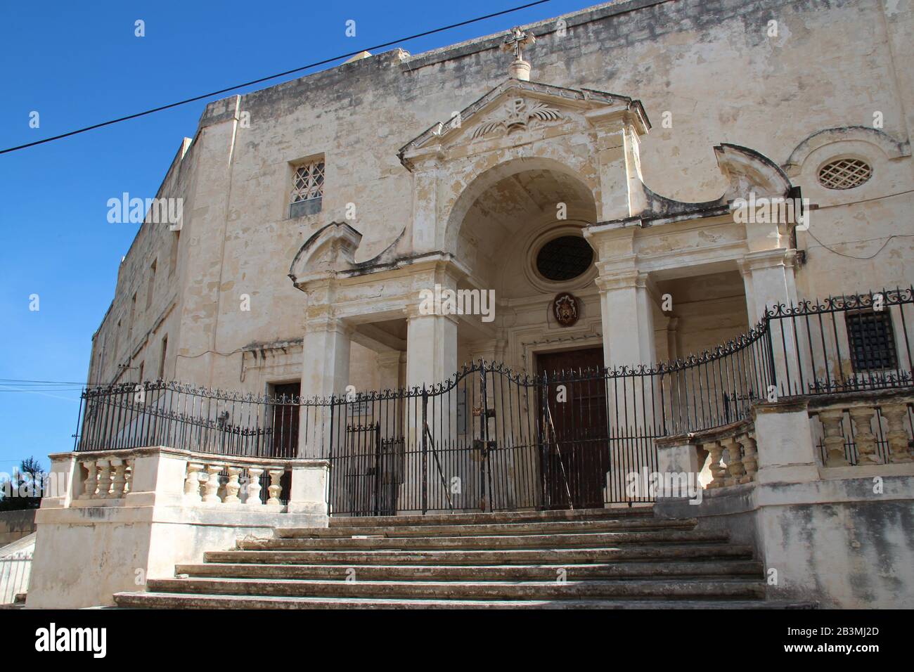 monastery in bormla (malta Stock Photo - Alamy
