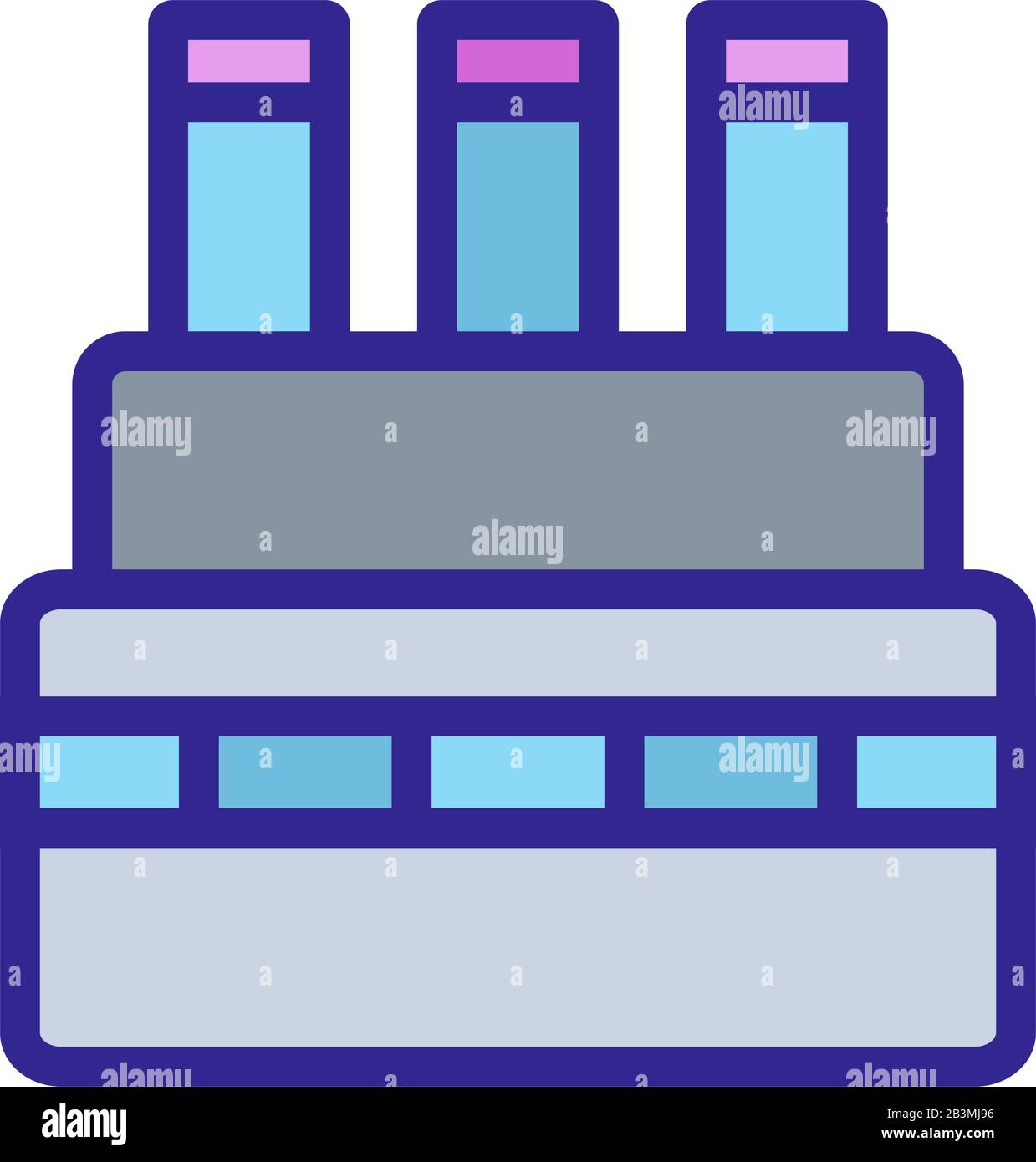 works icon vector. Isolated contour symbol illustration Stock Vector ...