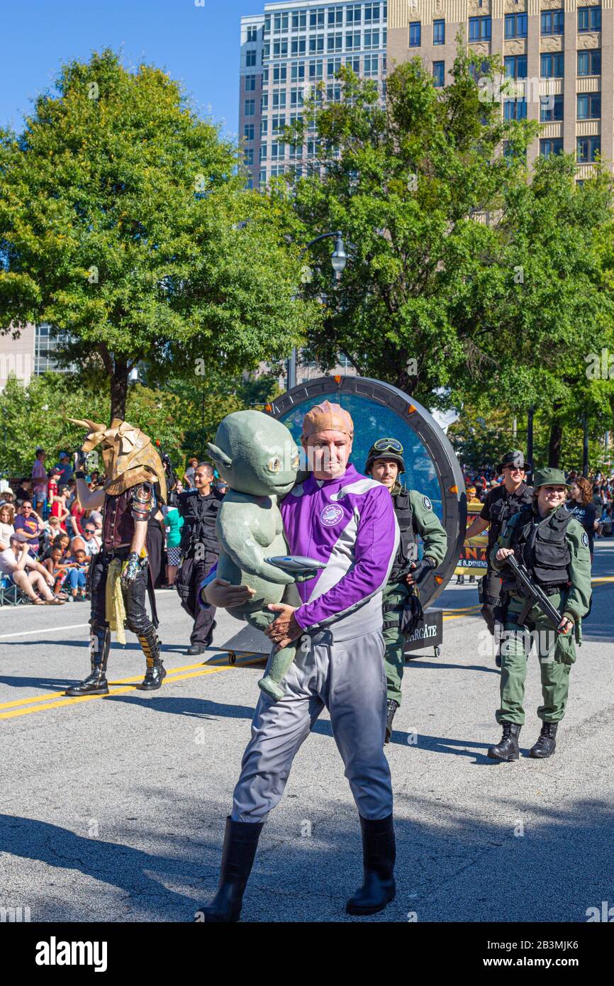 Baby Alien on Parade Stock Photo - Alamy