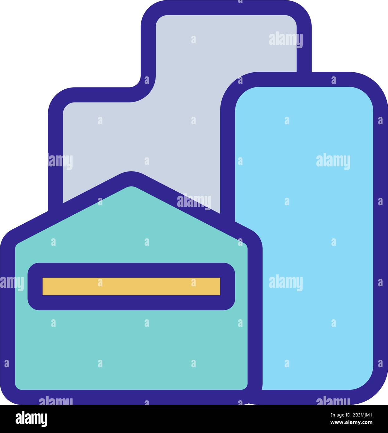 works icon vector. Isolated contour symbol illustration Stock Vector ...