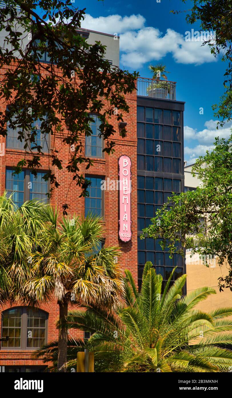 Bohemian Hotel in Savannah Stock Photo - Alamy