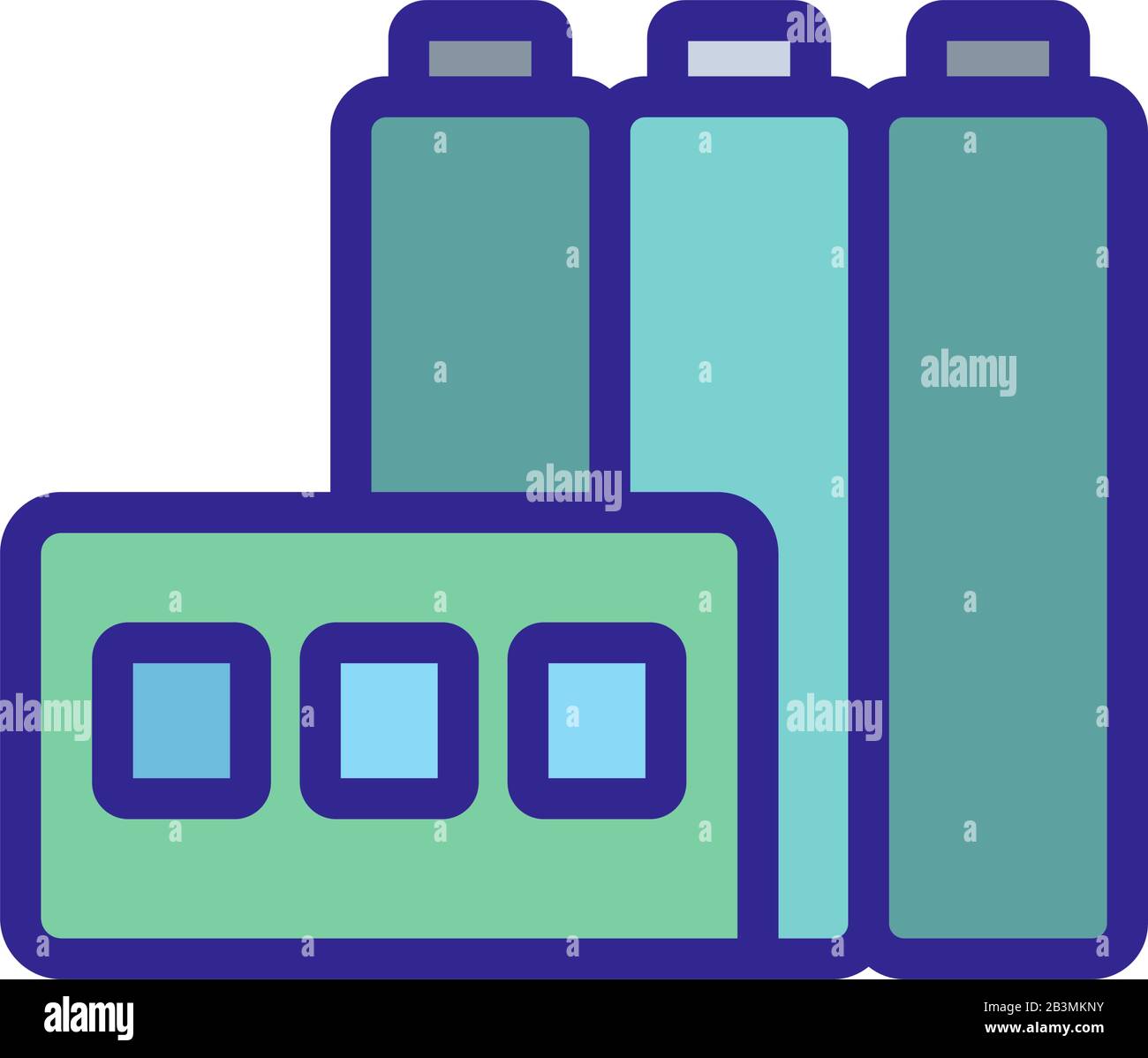 facility icon vector. Isolated contour symbol illustration Stock Vector ...