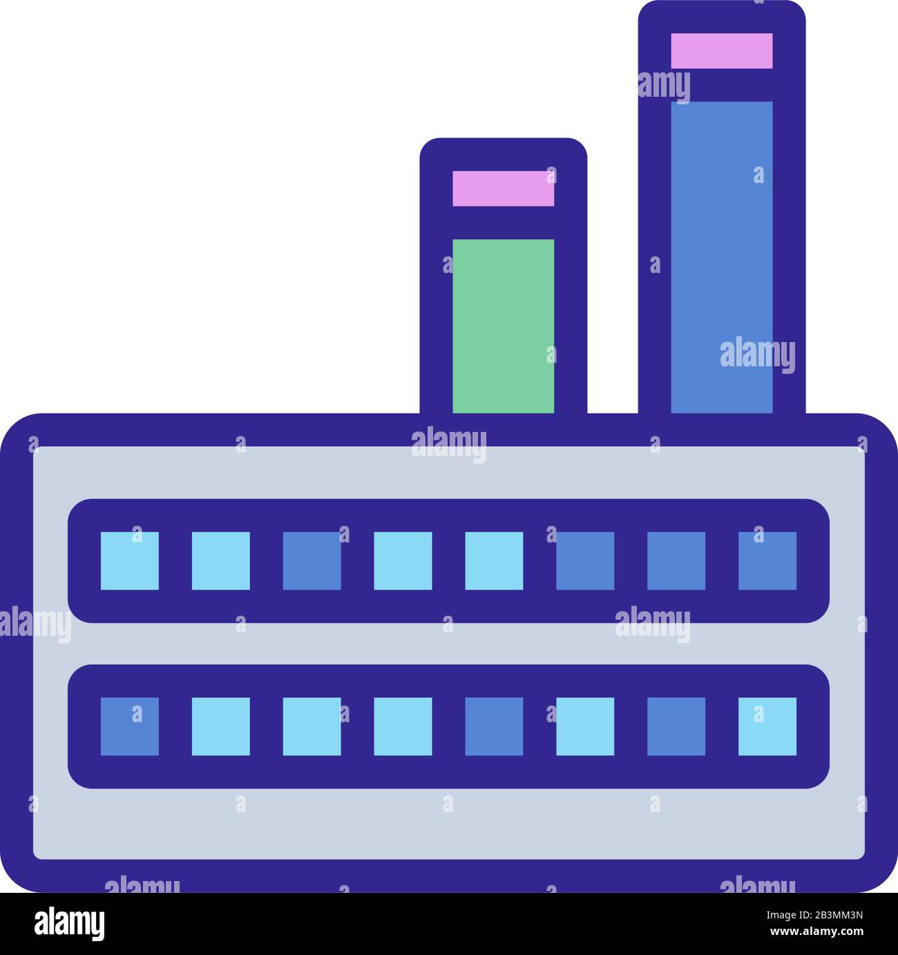 facility icon vector. Isolated contour symbol illustration Stock Vector ...