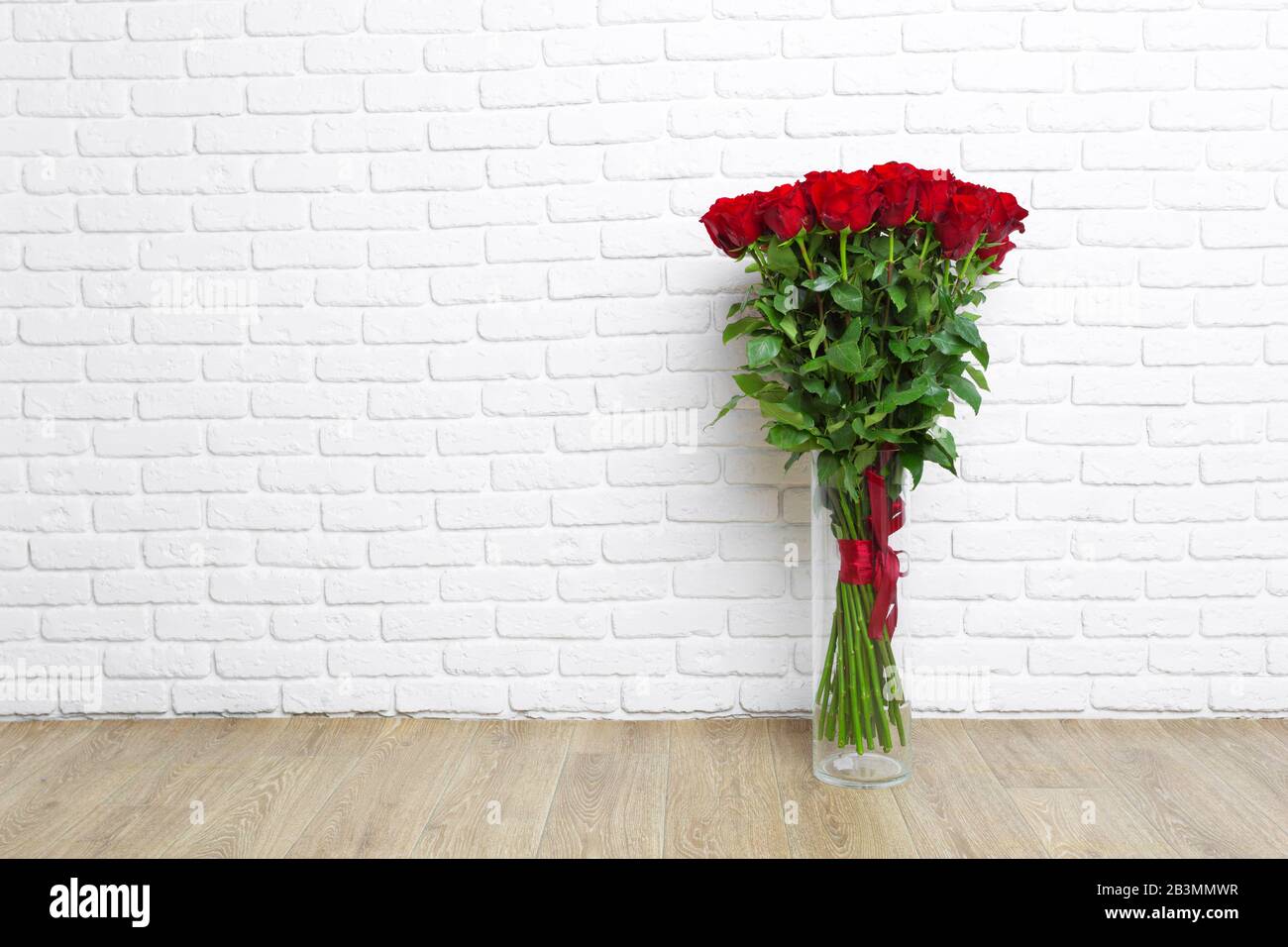 Luxury bouquet made of red roses. creative photo Stock Photo - Alamy