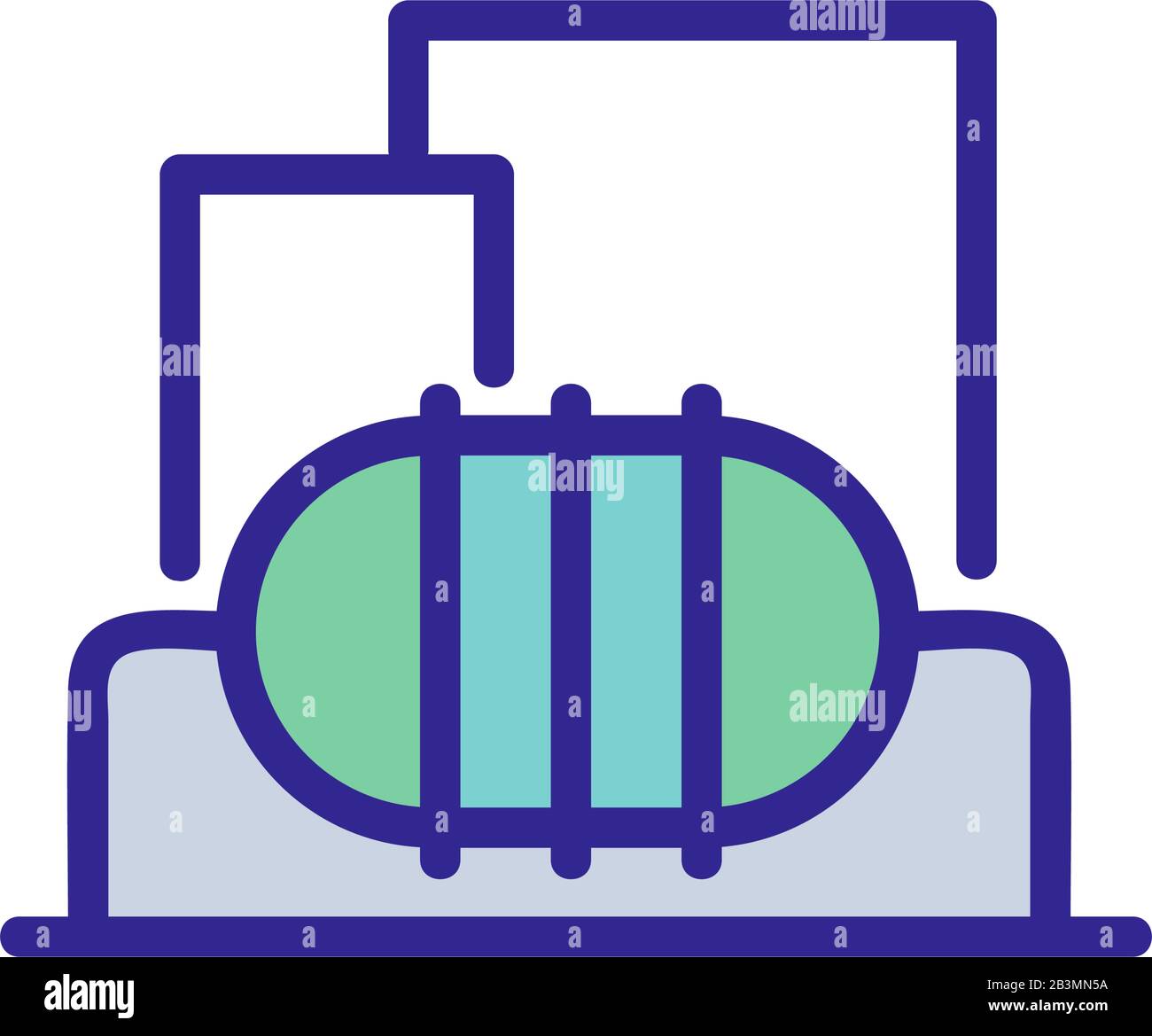 facility icon vector. Isolated contour symbol illustration Stock Vector ...