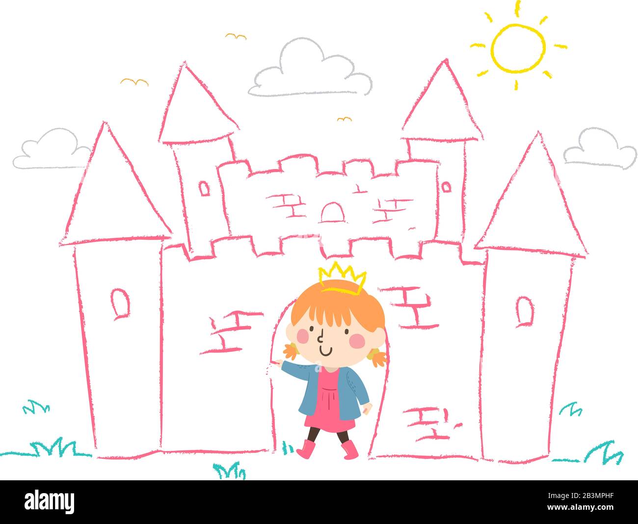 Princess Castles Drawings