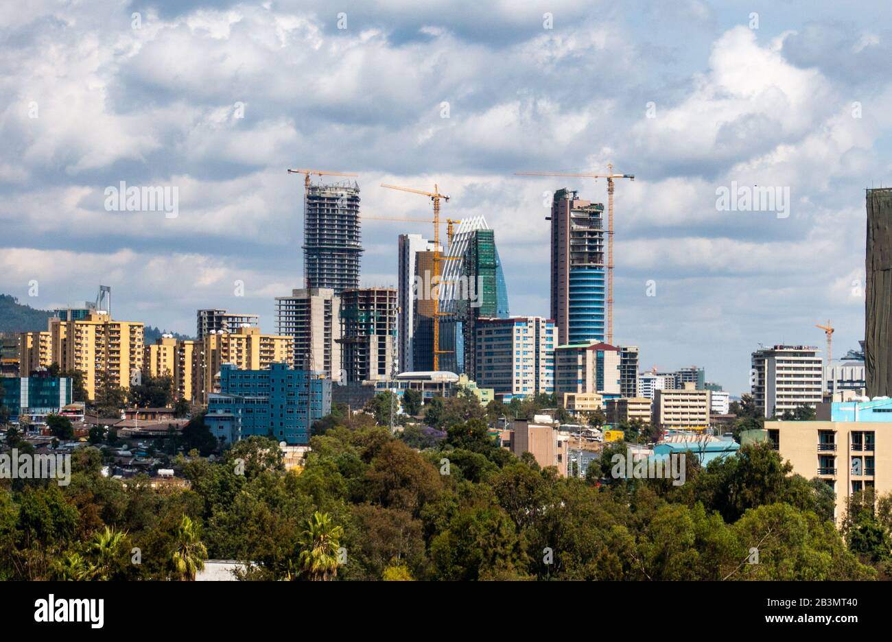 Addis Ababa cityscape and skyscrapers Stock Photo - Alamy