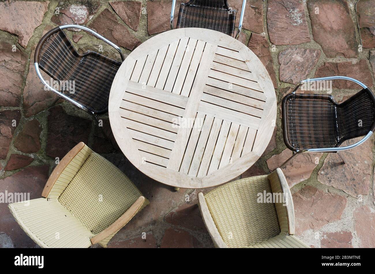 Aerial garden furniture hi-res stock photography and images - Alamy