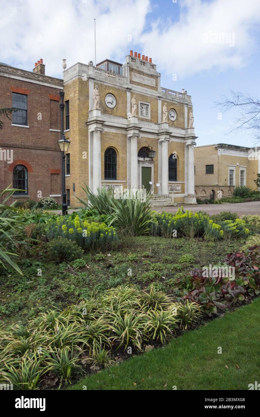 The exterior of Sir John Soane's Pitzhanger Manor & Gallery, Mattock ...