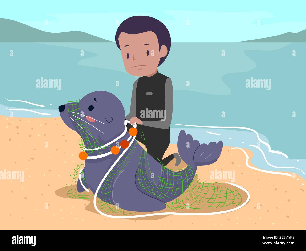 Seal fish net hi-res stock photography and images - Alamy