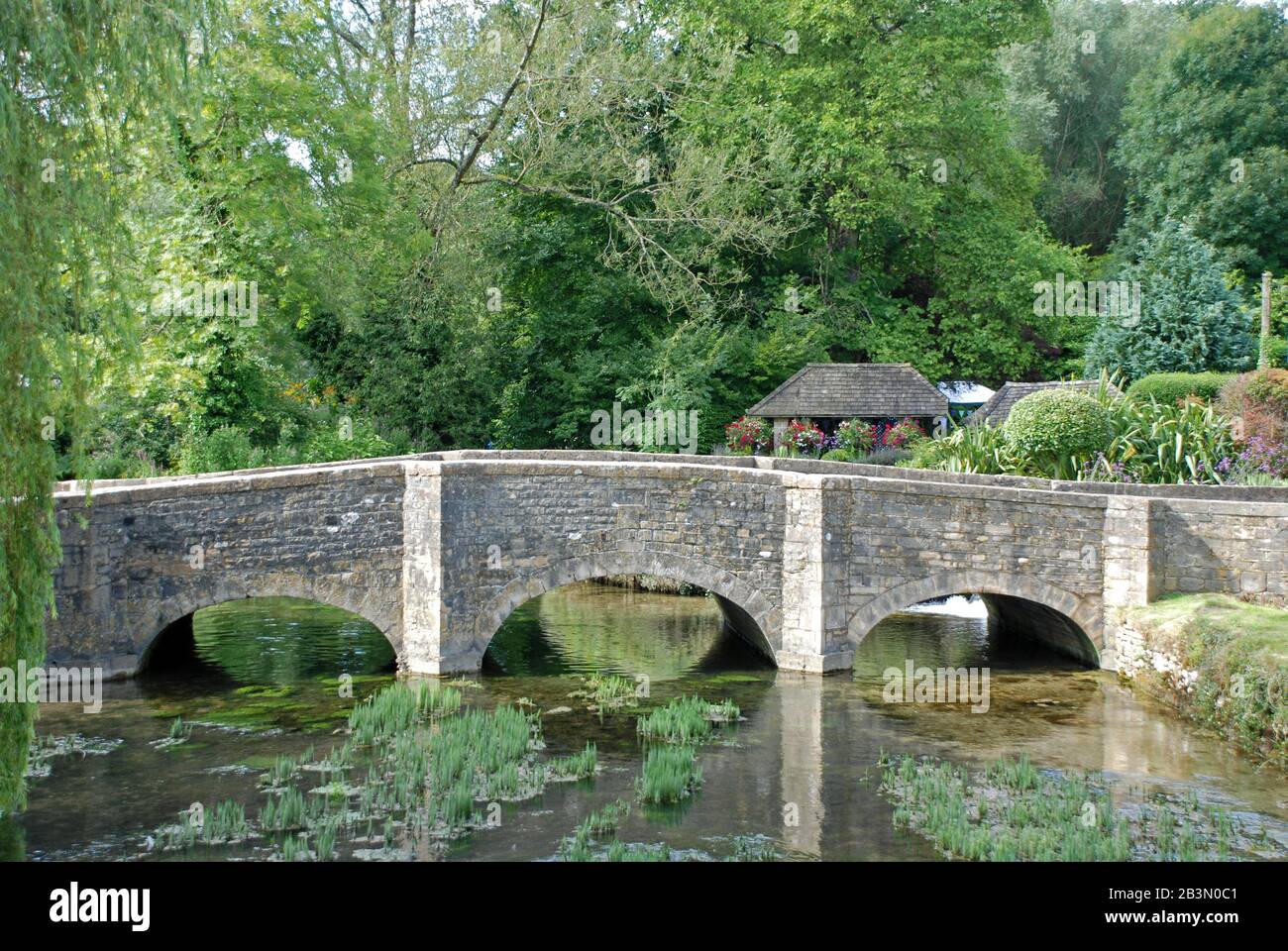 Bibury Village Bridge, Cotswolds, Gloucestershire, England, UK Stock ...