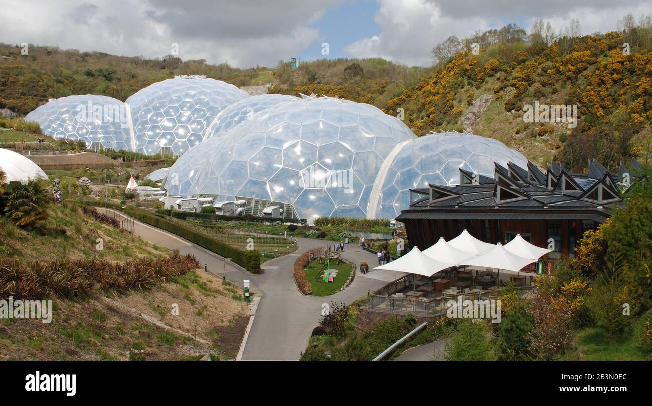 Eden Project Biomes Stock Photo - Alamy