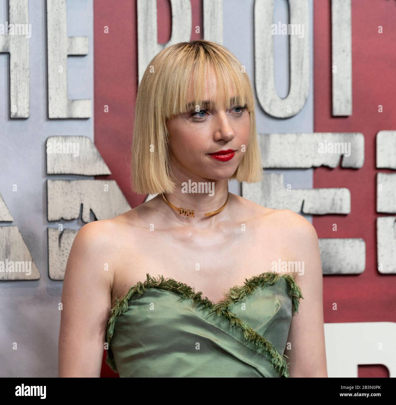 New York, United States. 04th Mar, 2020. Zoe Kazan wearing dress ...