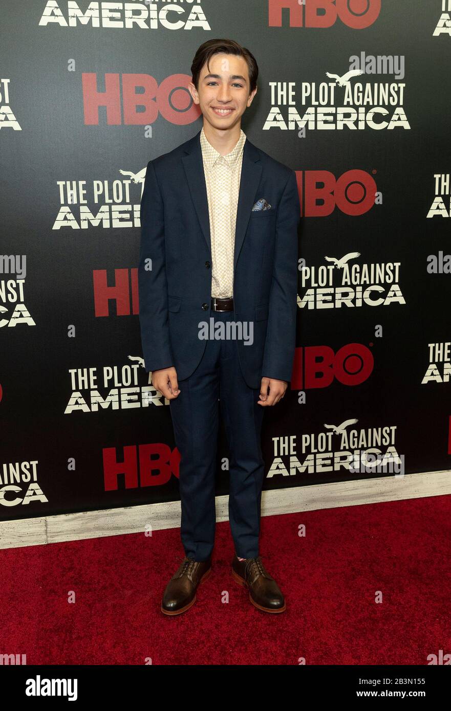 New York, United States. 04th Mar, 2020. Caleb Malis attends HBO's "The ...