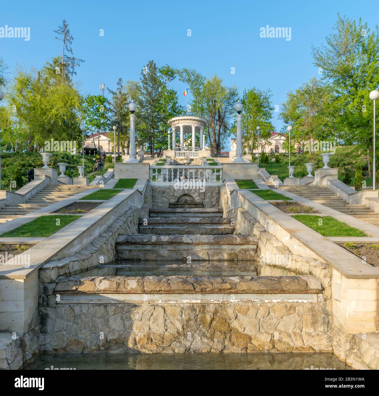 CHISINAU, MOLDOVA - March 25, 2019: View of the Scara Cascadelor ...