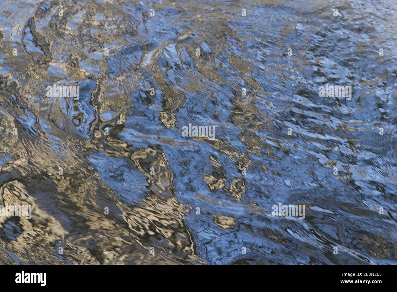 Abstract patterns in river water reflections Stock Photo - Alamy