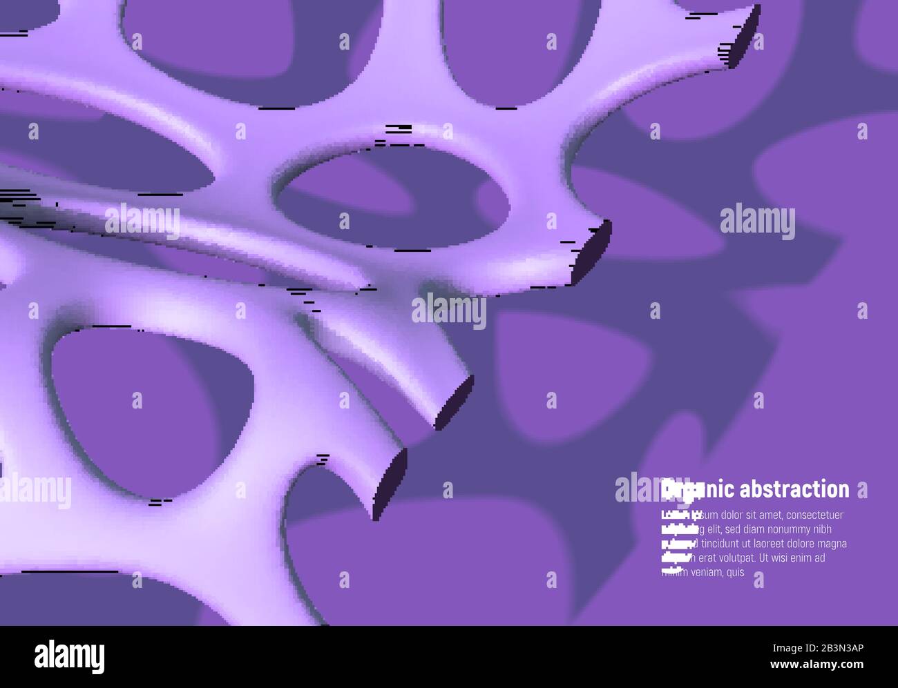 Artificial biologic fiber background with abstract violet mesh Stock ...