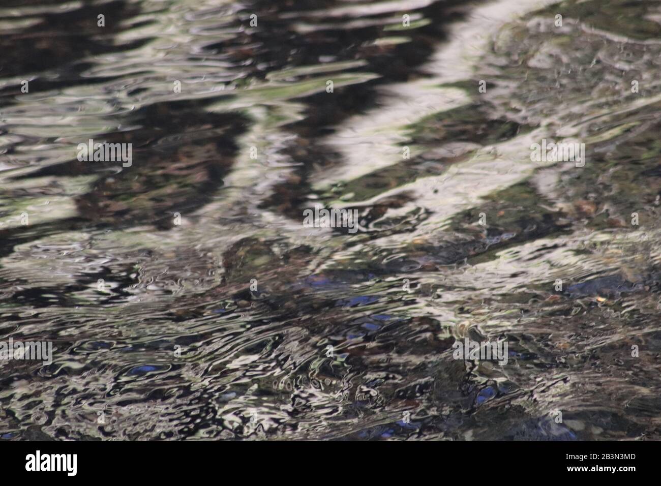 Abstract patterns in river water reflections Stock Photo - Alamy