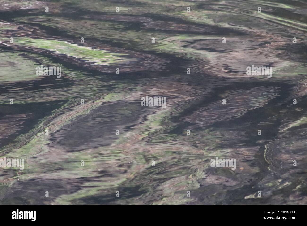 Abstract patterns in river water reflections Stock Photo - Alamy
