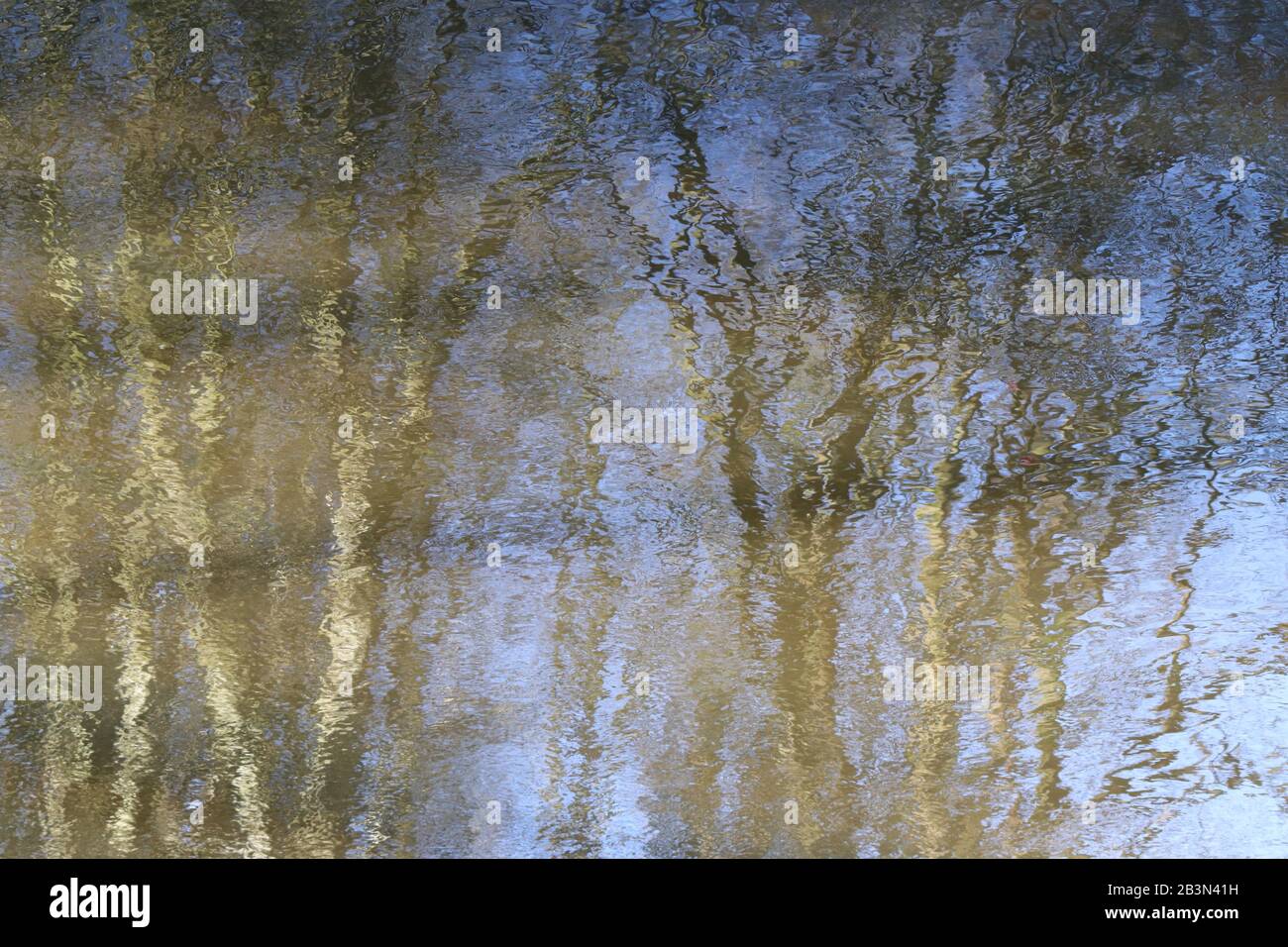 Abstract patterns in river water reflections Stock Photo - Alamy