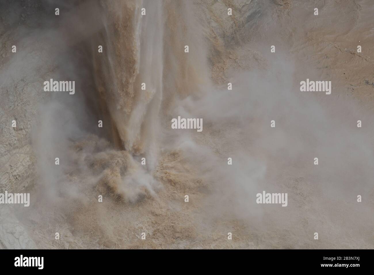 Flash Flood in the Negev Desert, Israel. Photographed in Wadi Tzeelim ...