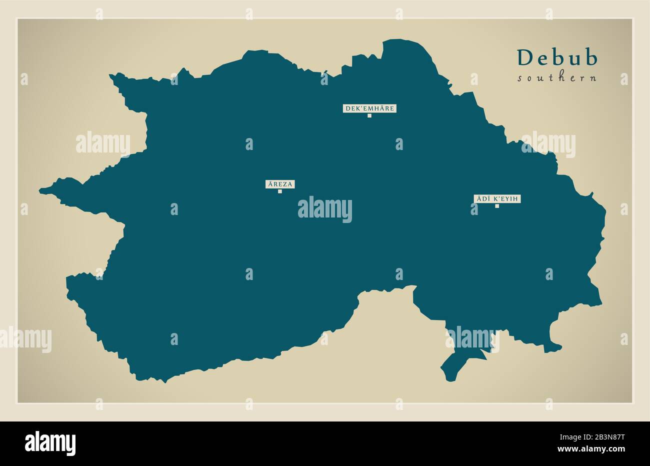 Debub map hi-res stock photography and images - Alamy