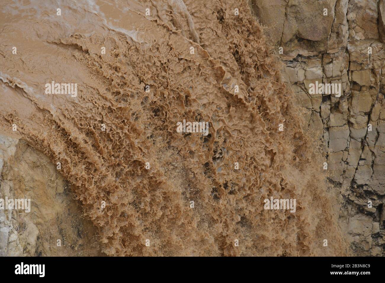 Flash Flood in the Negev Desert, Israel. Photographed in Wadi Tzeelim ...