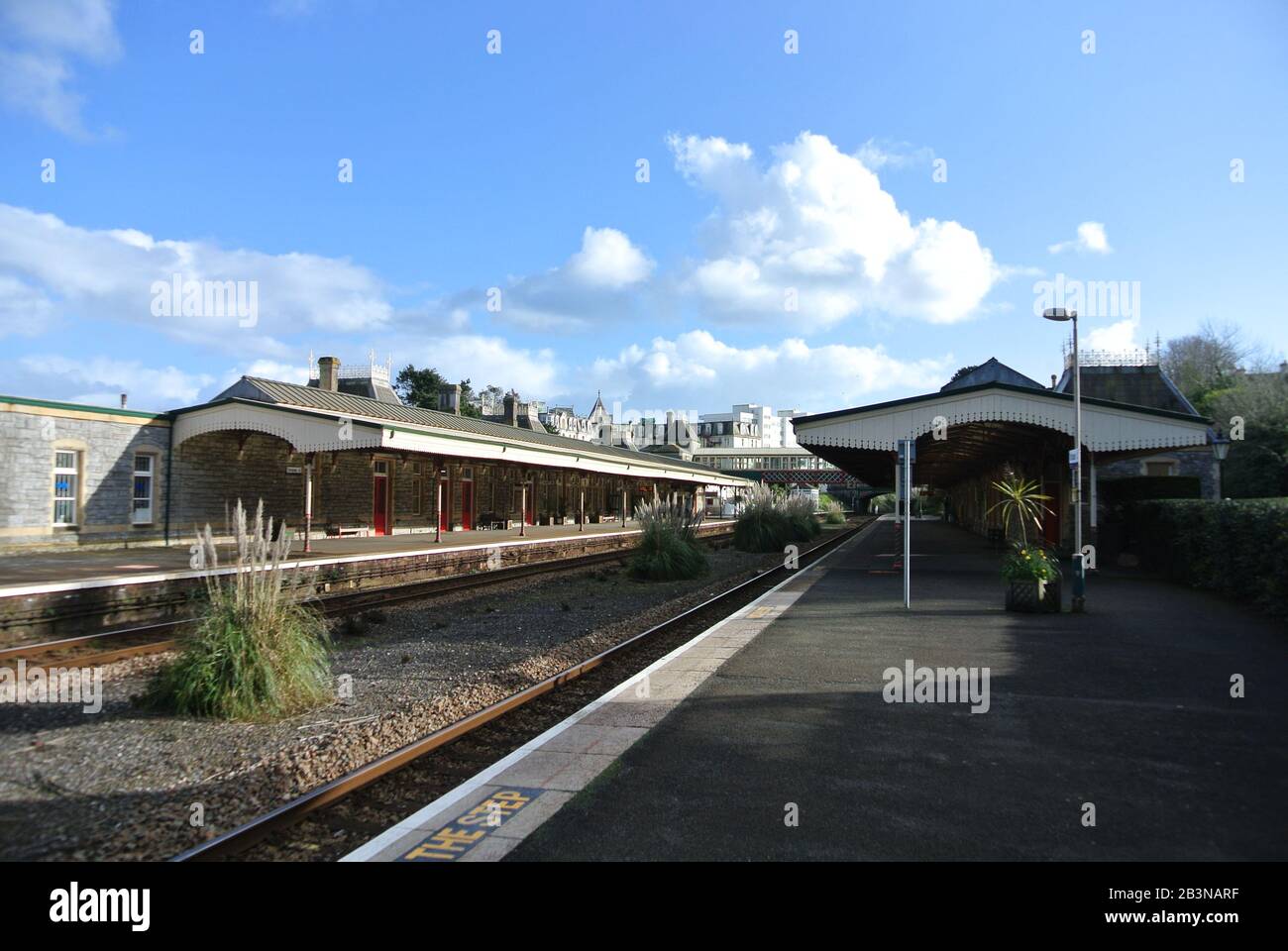 Overview of Torquay Railway Station, Torquay, Devon, England, UK Stock ...