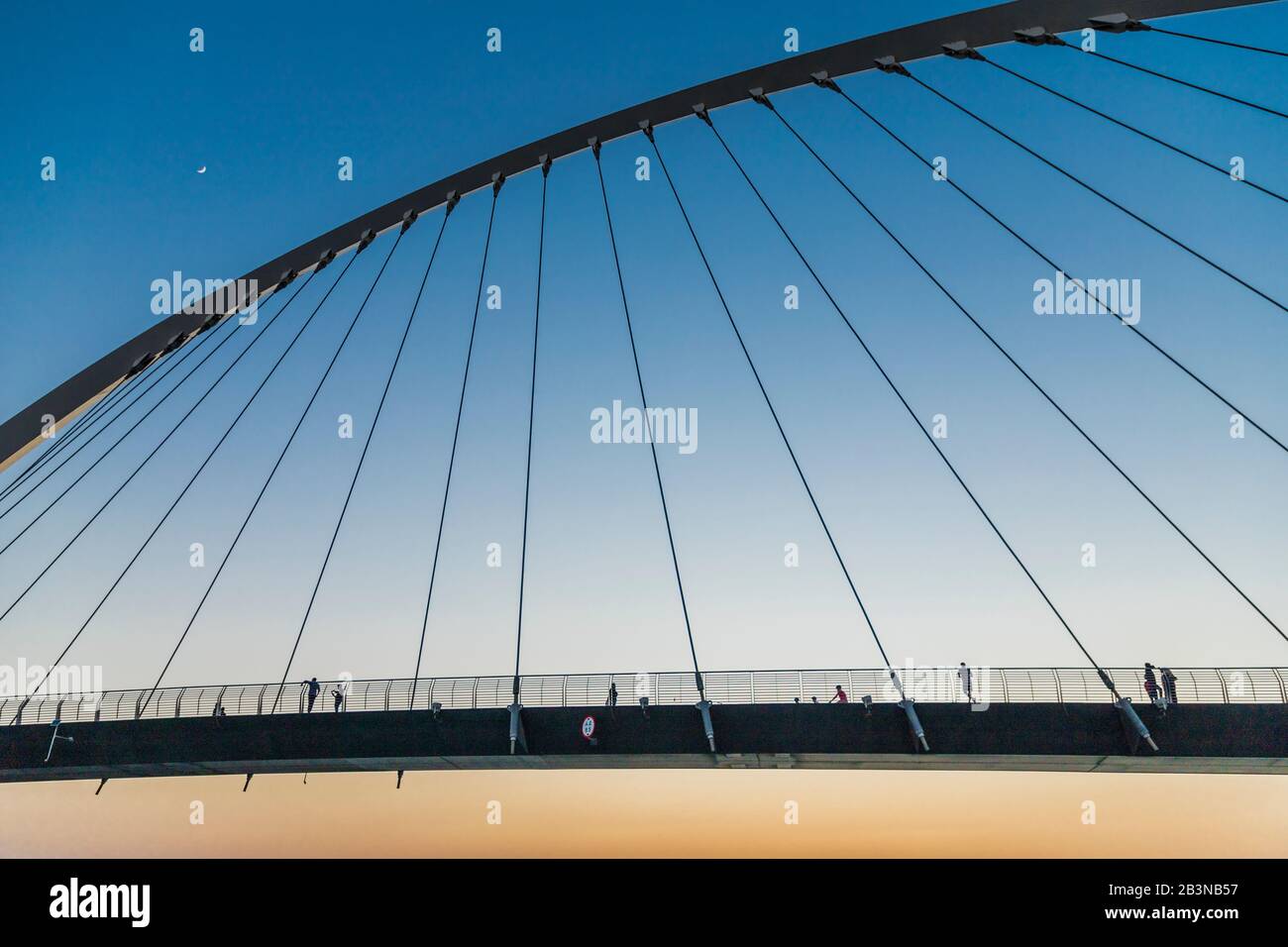 Tolerance Bridge, Dubai Canal, Dubai, United Arab Emirates, Middle East ...