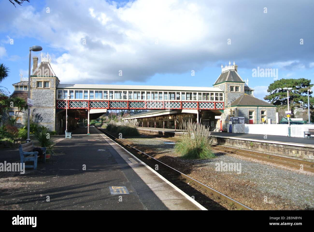 Overview of Torquay Railway Station, Torquay, Devon, England, UK Stock ...
