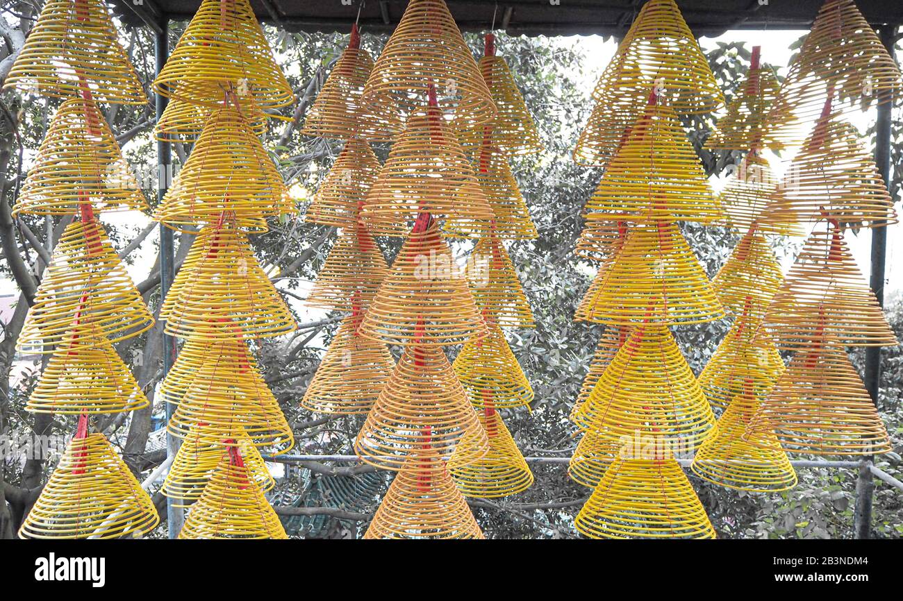 Japan Dry Garden Spiral Incense. Monks hung incense spirals above ...