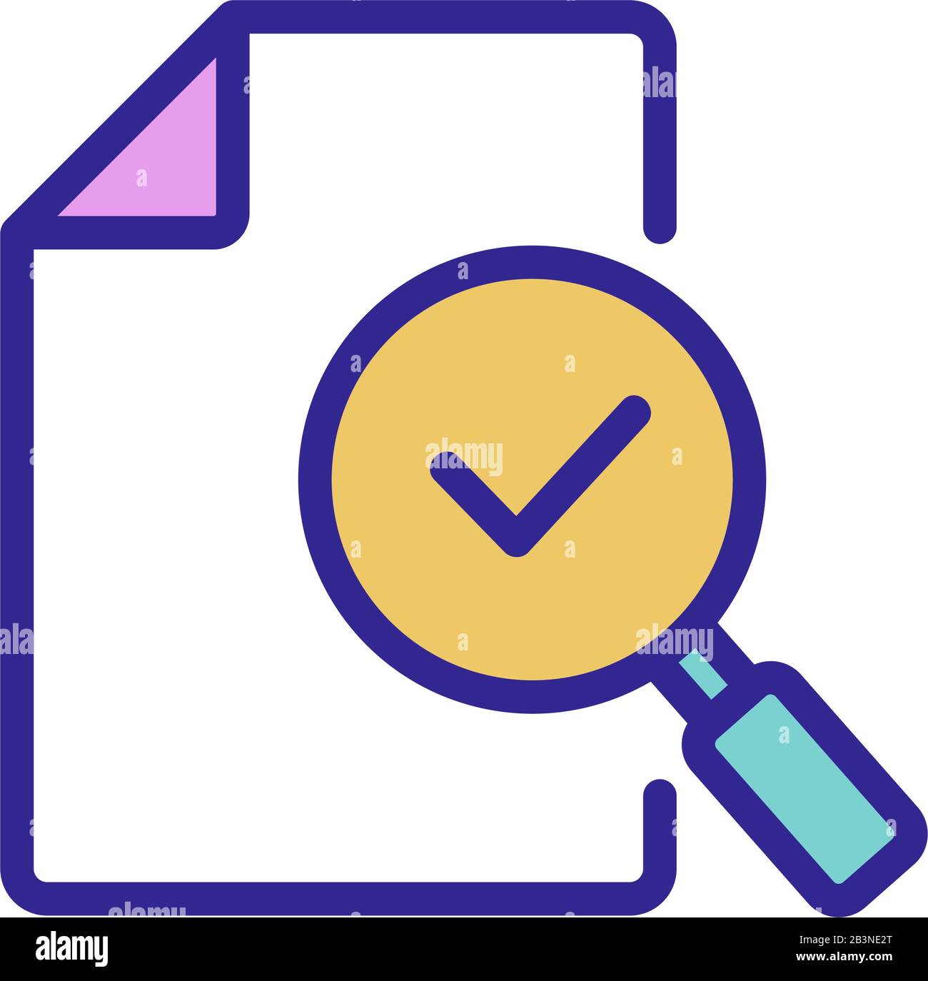 Audit company icon vector. Isolated contour symbol illustration Stock ...