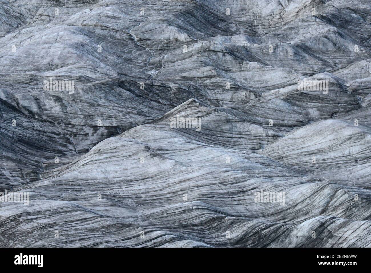 Glacier ice flow shaped by wind, Nunavut and Northwest Territories ...