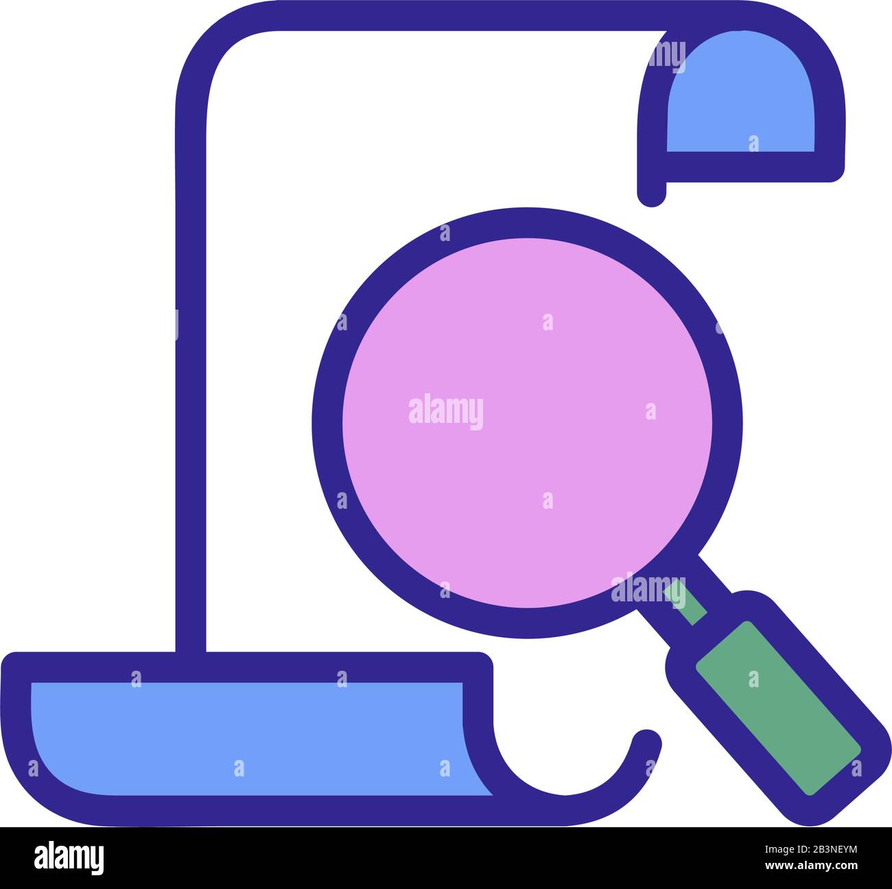 Audit business icon vector. Isolated contour symbol illustration Stock ...
