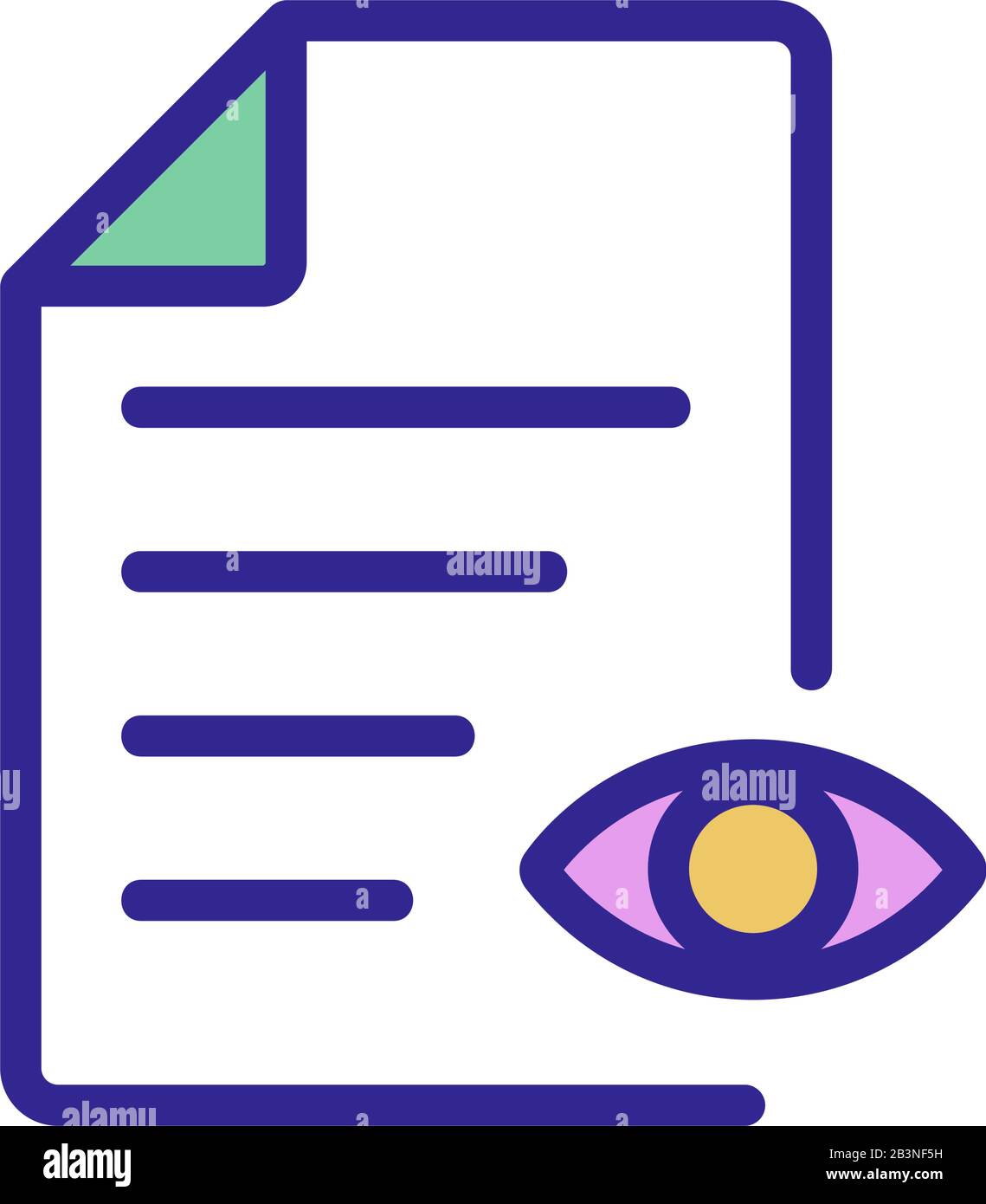 Audit business icon vector. Isolated contour symbol illustration Stock ...