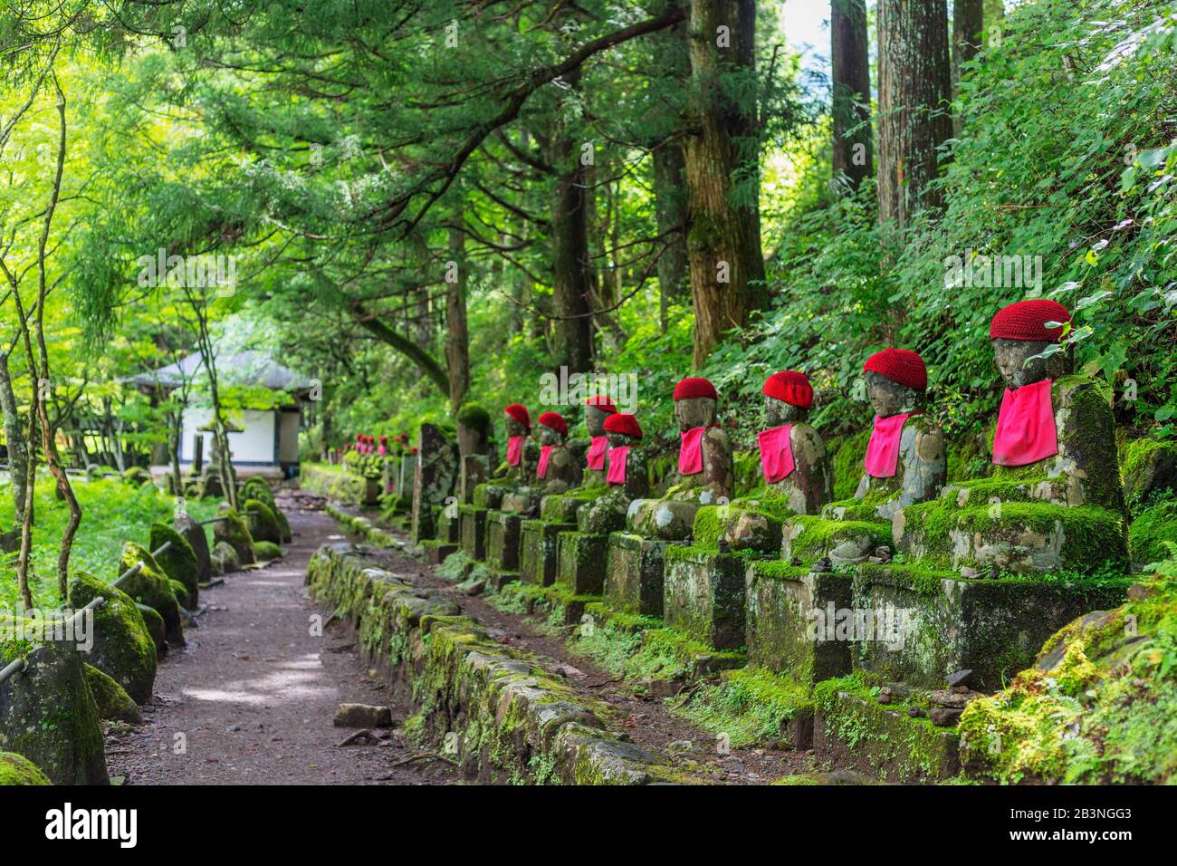 Narabi jizo temple guardian statues, Nikko, UNESCO World Heritage Site ...