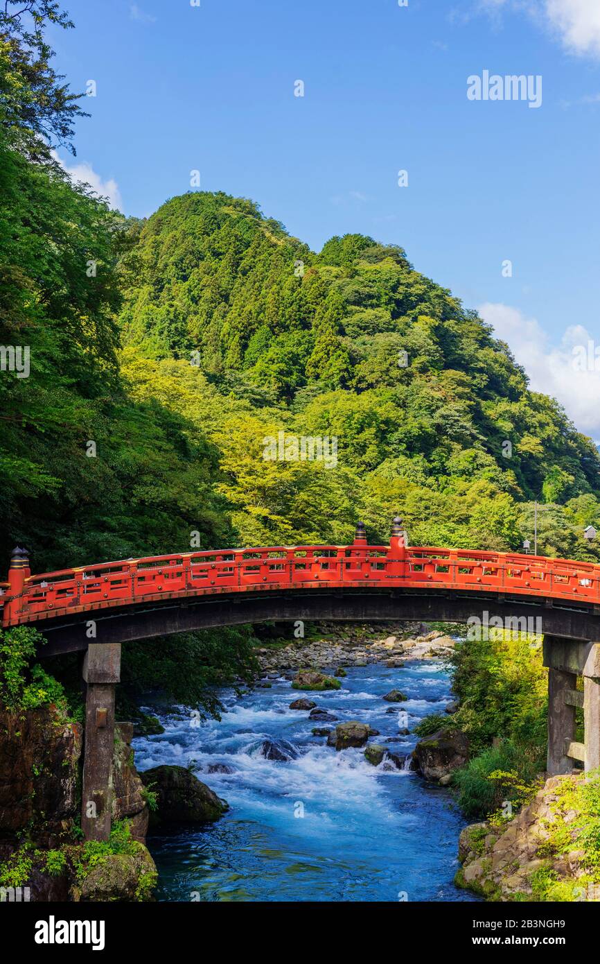 Shinkyo Bashi bridge on Daiya River, Nikko, UNESCO World Heritage Site ...