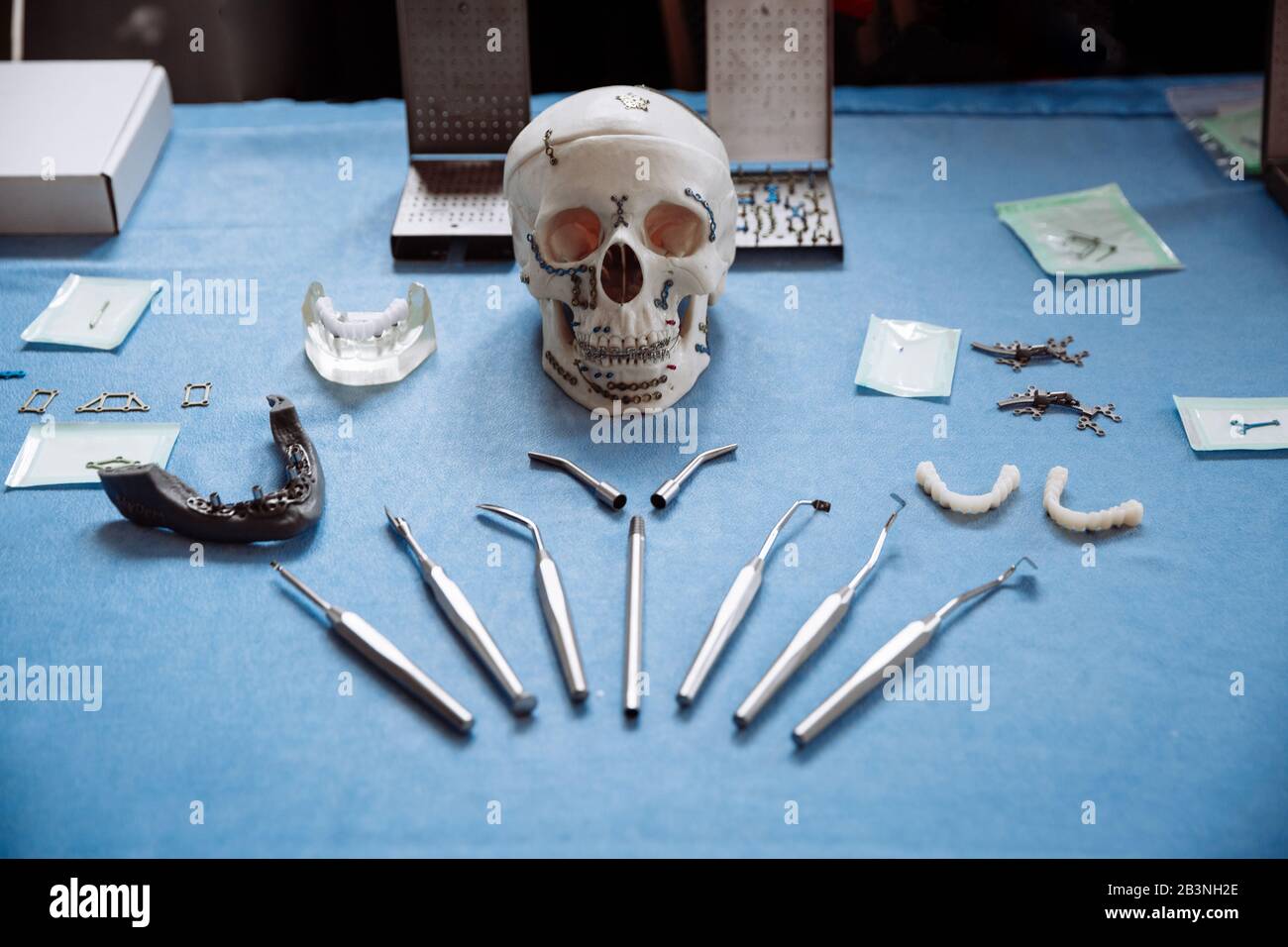 Professional instruments for stomatology and maxillofacial surgery are ...