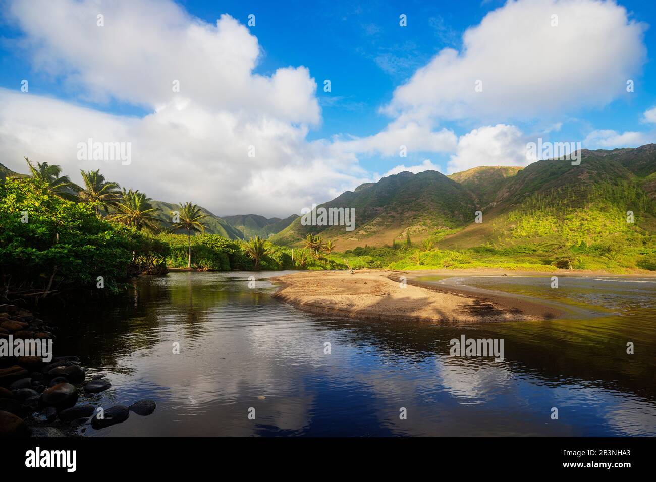 Halawa valley, Molokai Island, Hawaii, United States of America, North ...