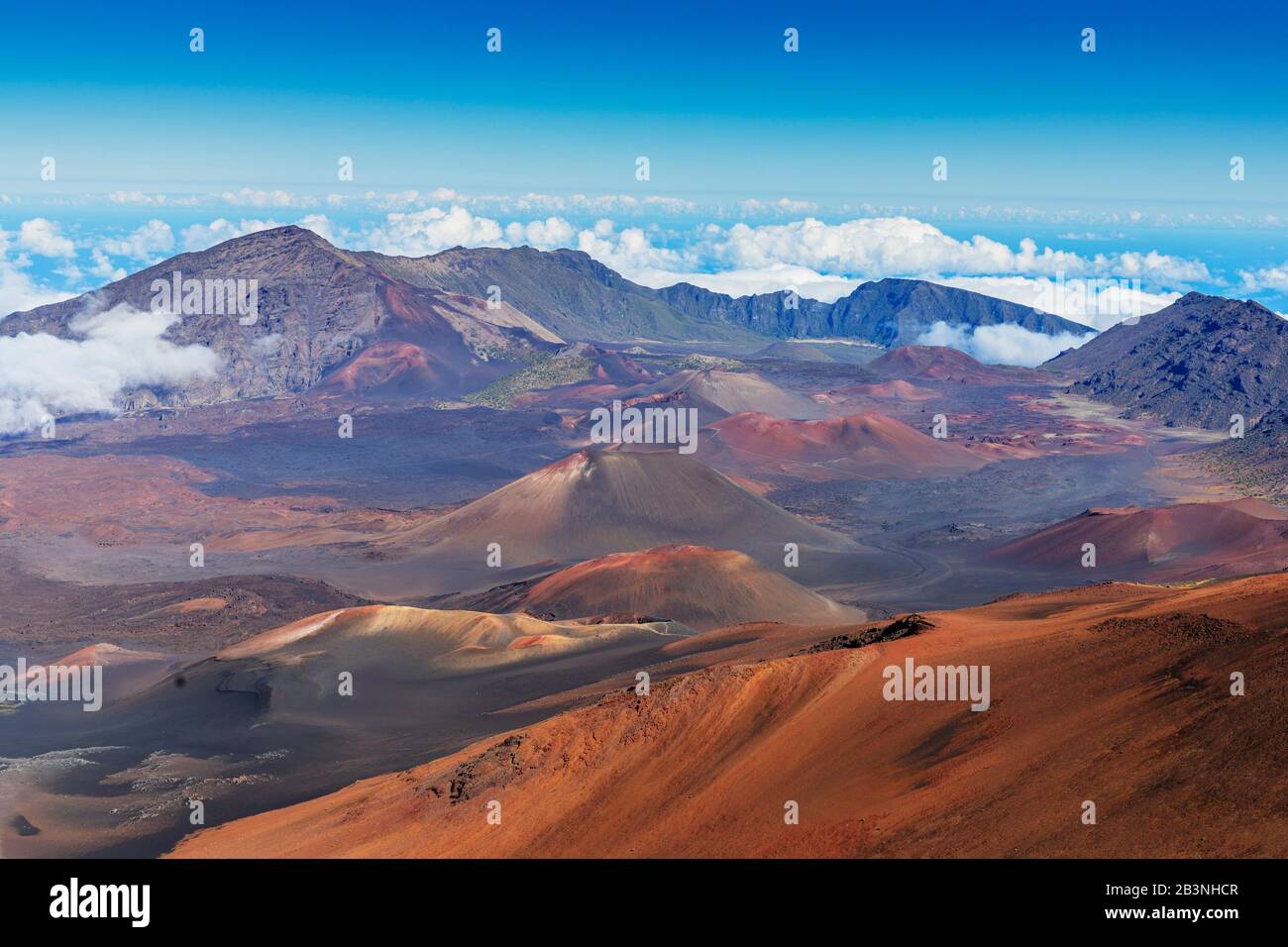 Haleakala National Park, volcanic landscape, Maui Island, Hawaii ...
