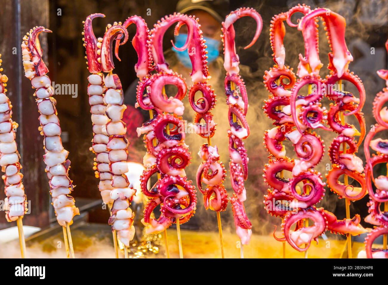 Local delicacies on display in Ciqikou Old Town, Shapingba, Chongqing ...
