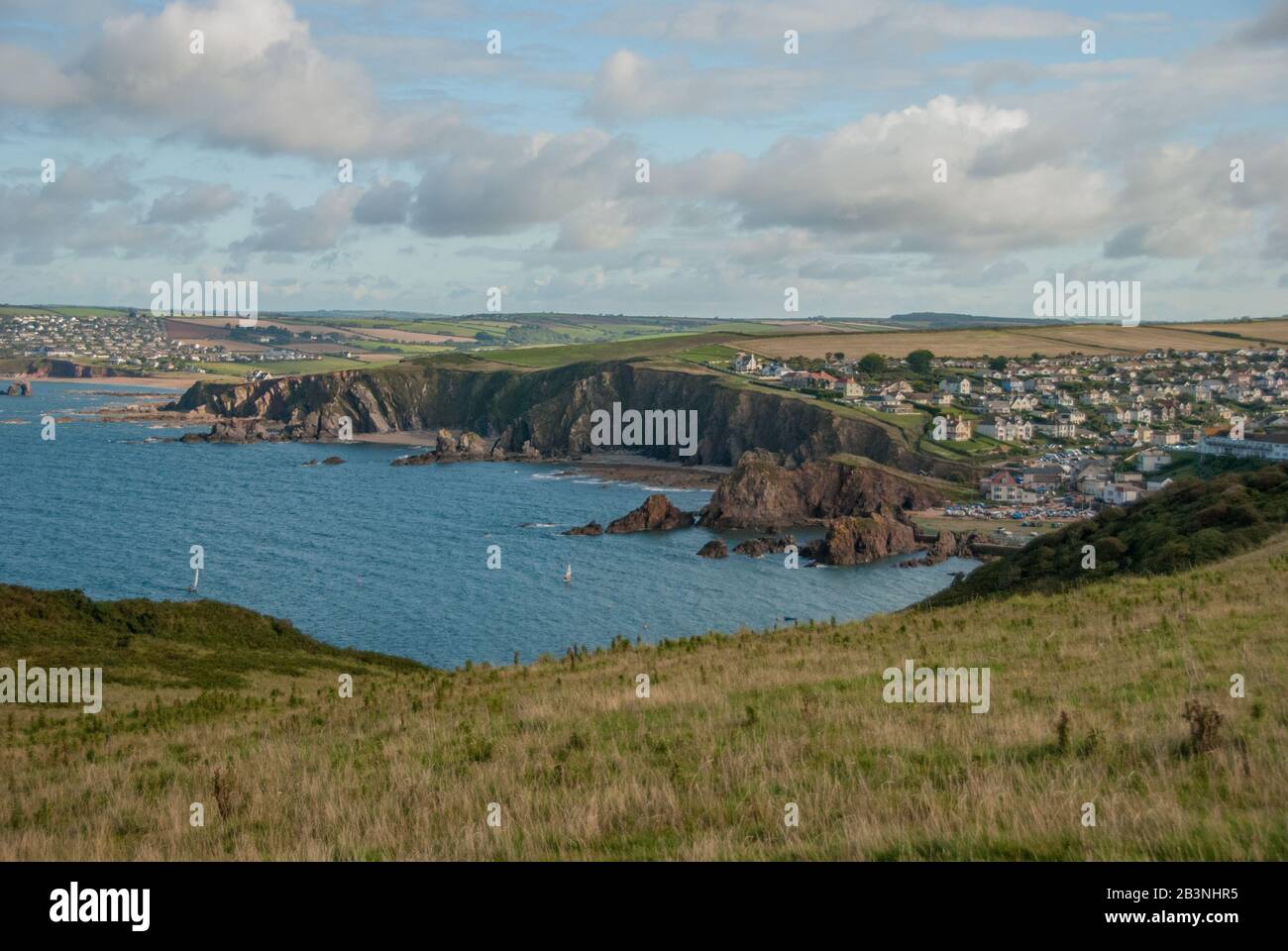 Devon Coastal walk, England, UK Stock Photo - Alamy