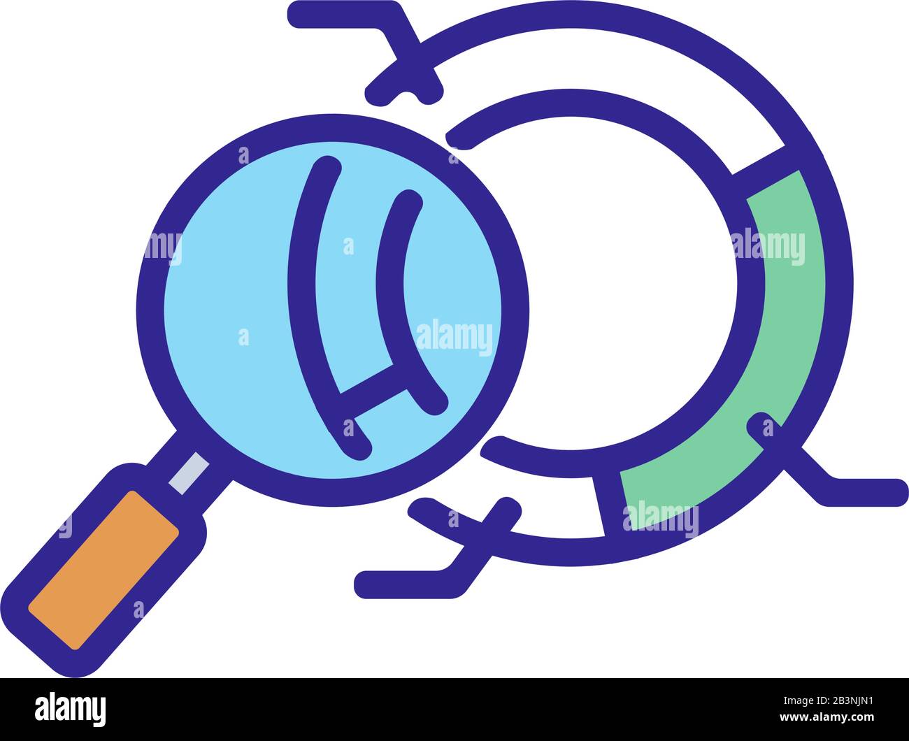 audit service icon vector. Isolated contour symbol illustration Stock ...