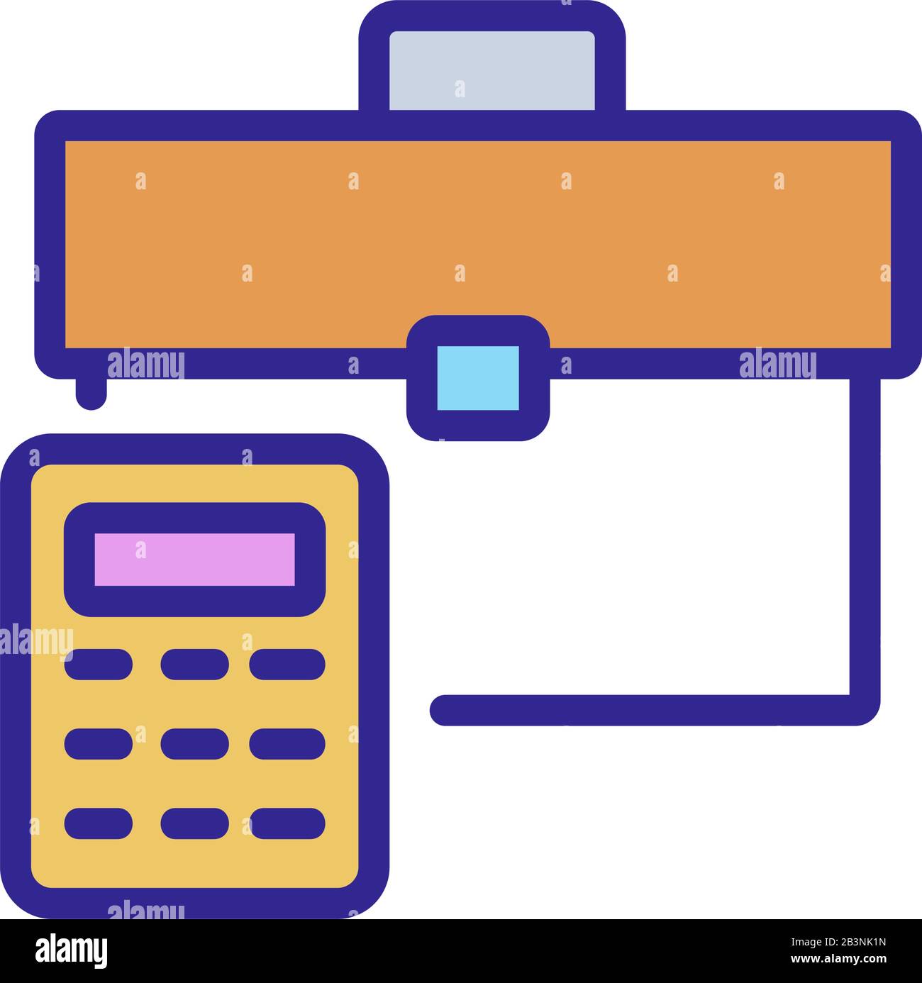 audit service icon vector. Isolated contour symbol illustration Stock ...