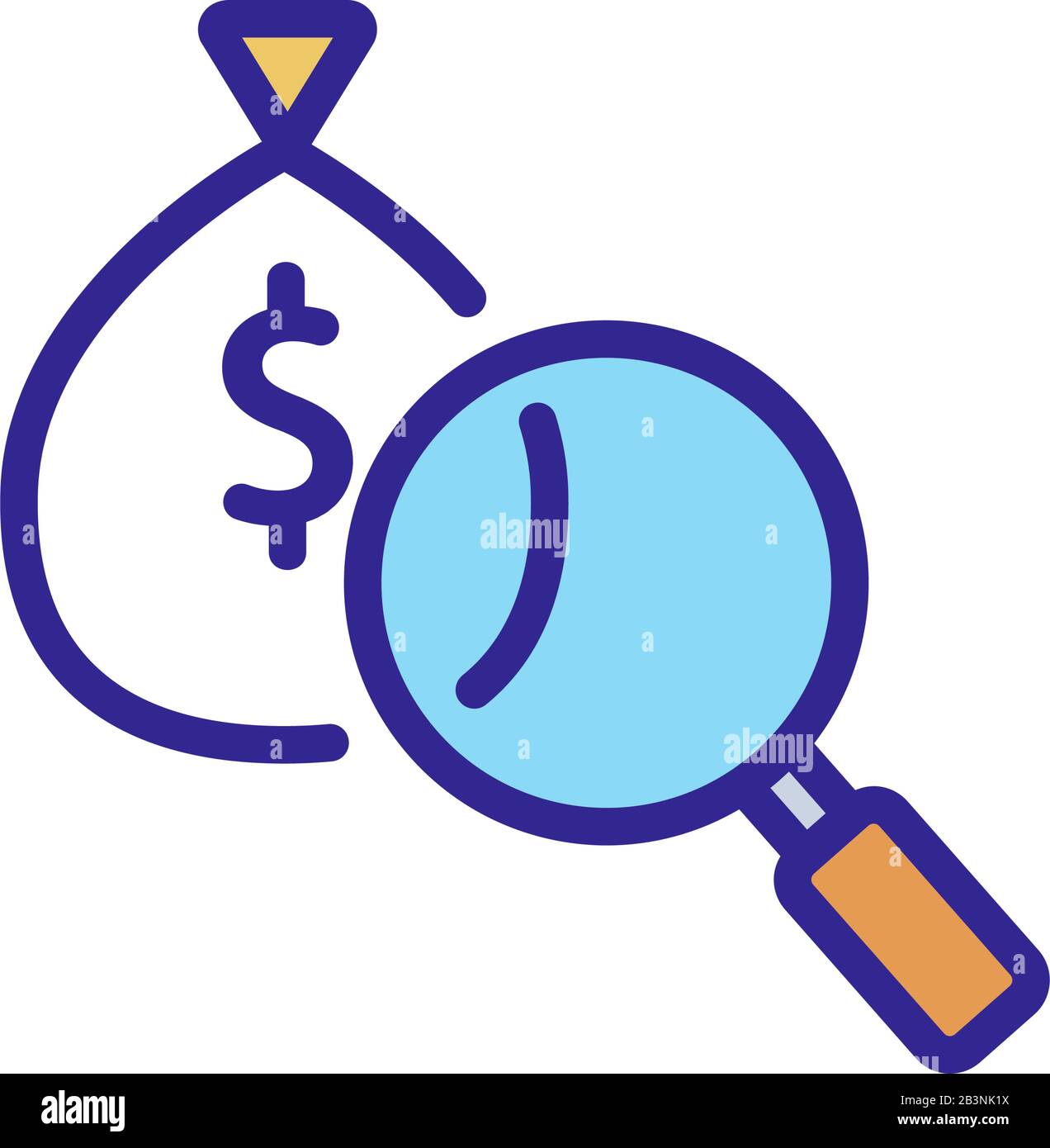 audit service icon vector. Isolated contour symbol illustration Stock ...