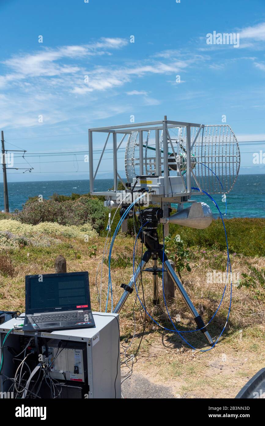 Western Cape, South Africa. Dec 2019. Experimenting with radar. A PhD ...