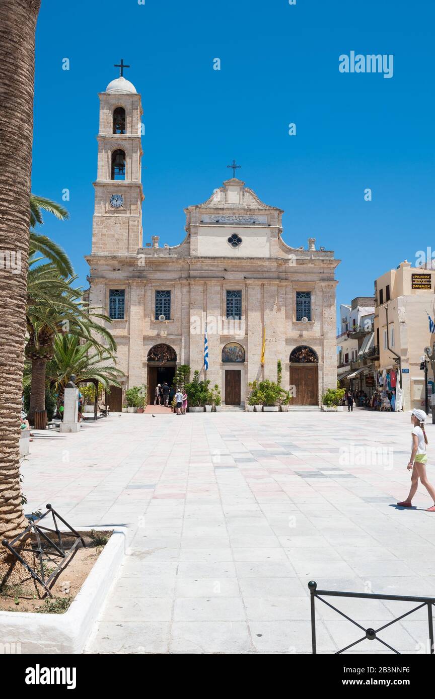 The Orthodox Cathedral, Chania, Crete, Greece Stock Photo - Alamy